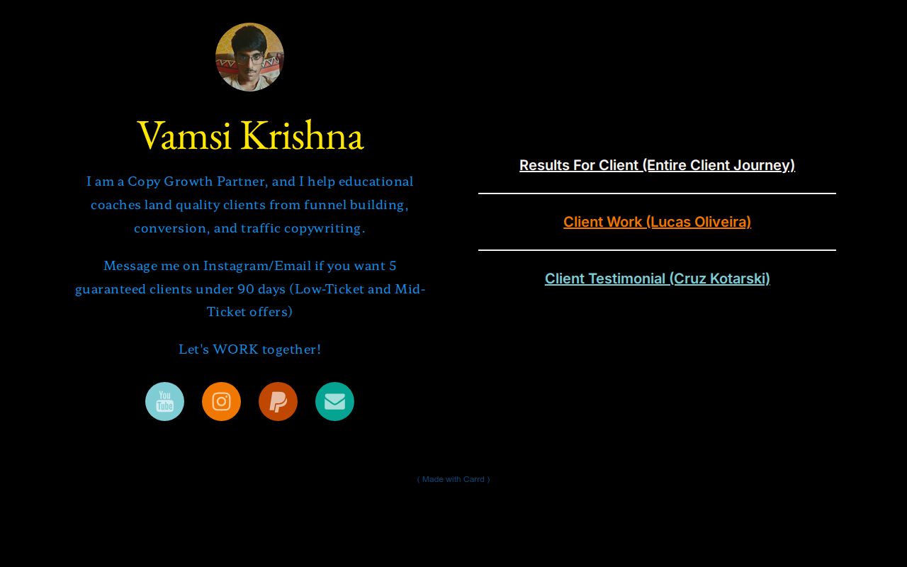Vamsi's Portfolio